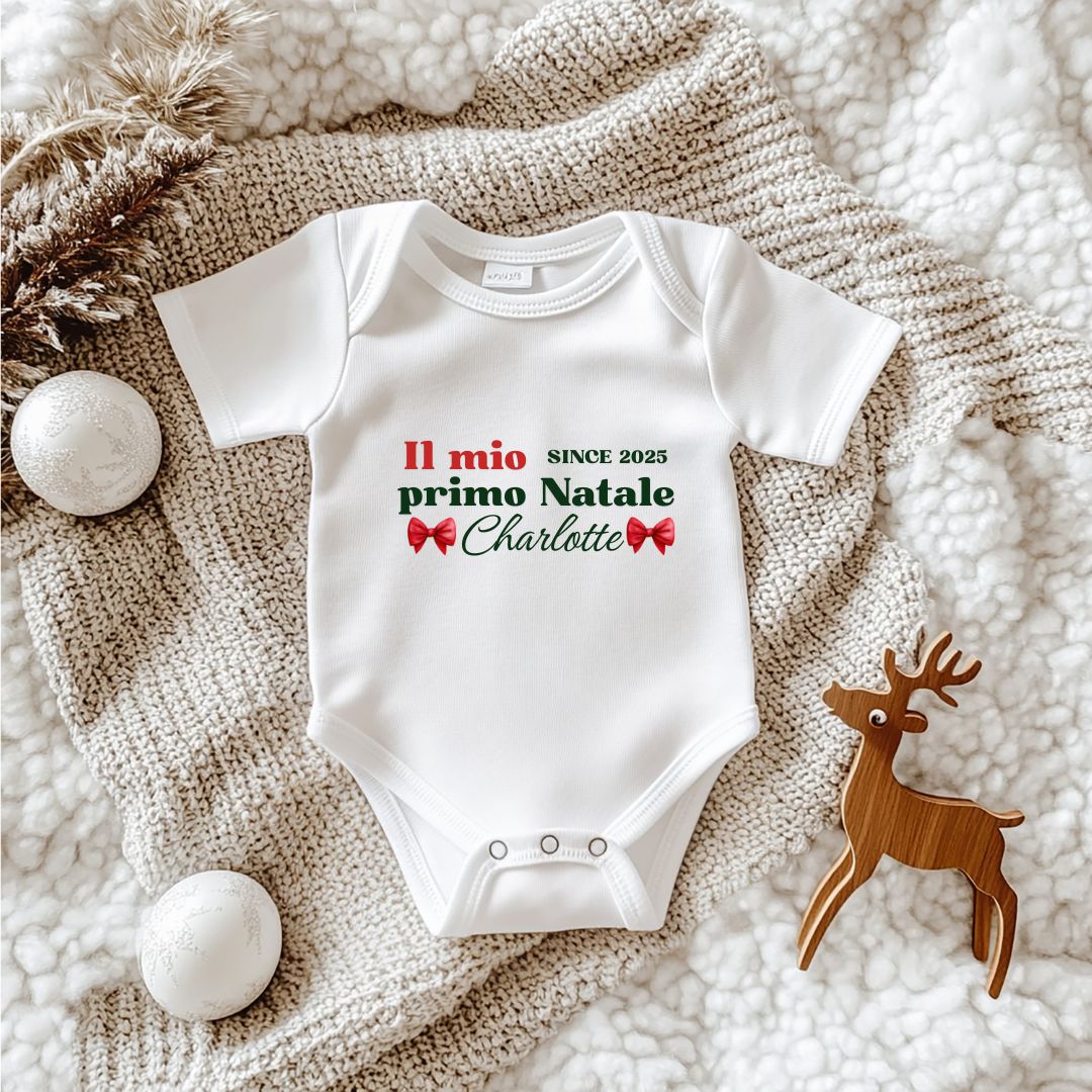 BODY PRIMO NATALE CON FIOCCO – La Boutique Grafica